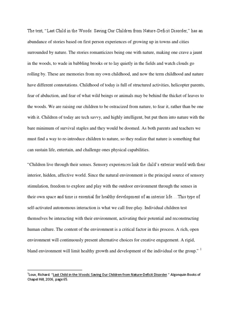 last child in the woods book review | Attention Deficit Hyperactivity ...