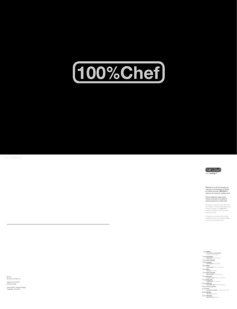 100%CHEF Catalogo1 1 PDF | PDF | Agua | Alimentos