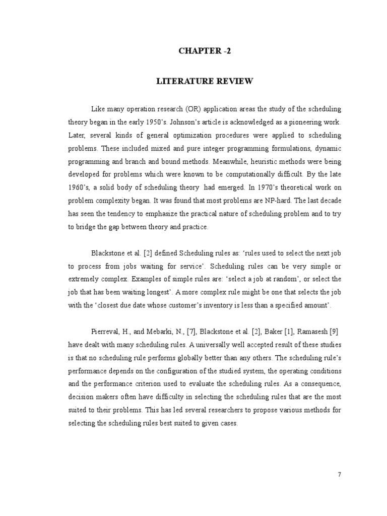 Chapter-2 Literature Review | PDF | Mathematical Optimization ...