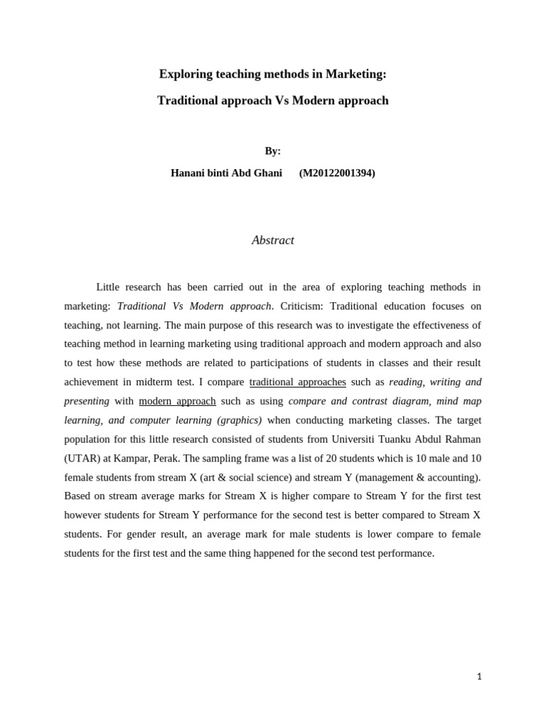 Kaedah Pengajaran Moden | PDF | Teaching Method | Learning