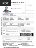 Sample Indian VISA Application Form | PDF | Travel Visa | Passport