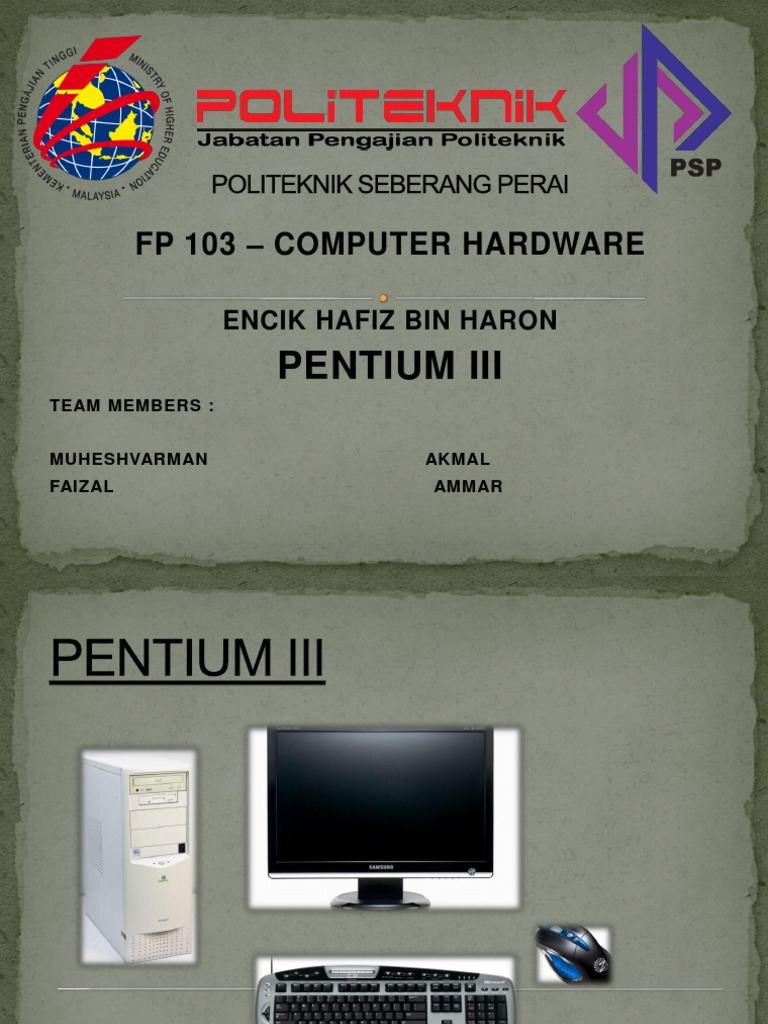 Assembling a Pentium III PC Guide | PDF