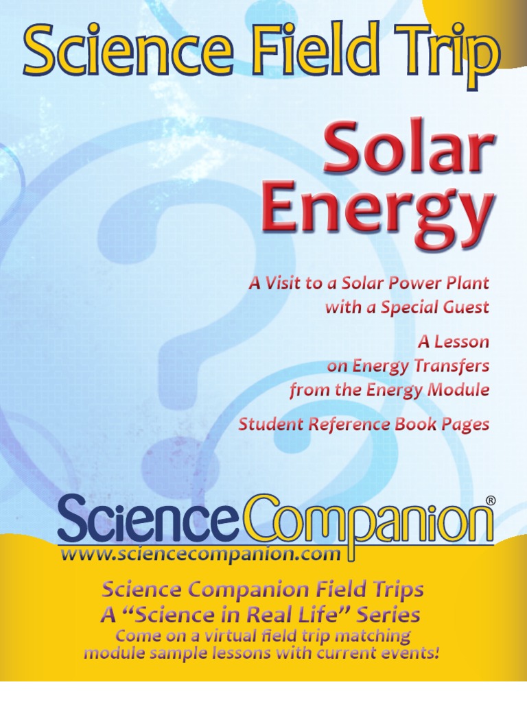Solar Energy Field Trip | PDF | Light | Science