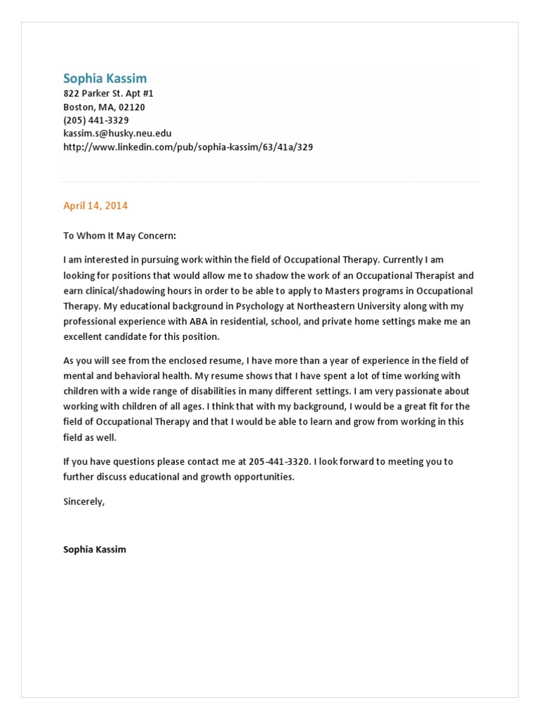 Cover Letter For Functional Resume | PDF | Wellness