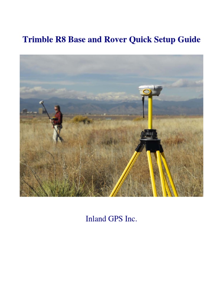 Trimble R8 Base and Rover Quick Setup Guide | PDF | Surveying | Radio