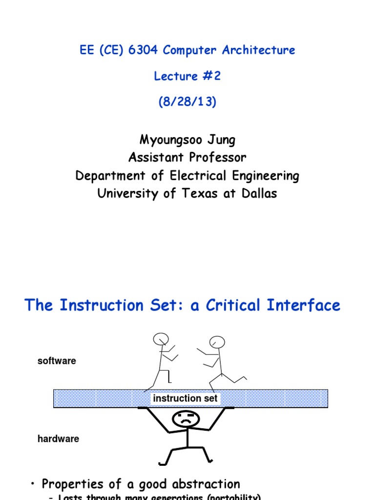 EE (CE) 6304 Computer Architecture Lecture #2 (8/28/13) | PDF | Central Processing Unit | Thread ...