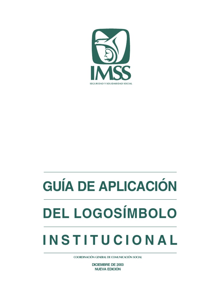 Guia Aplicacion Logosimbolo Imss | PDF | Tipografía | Sans Serif