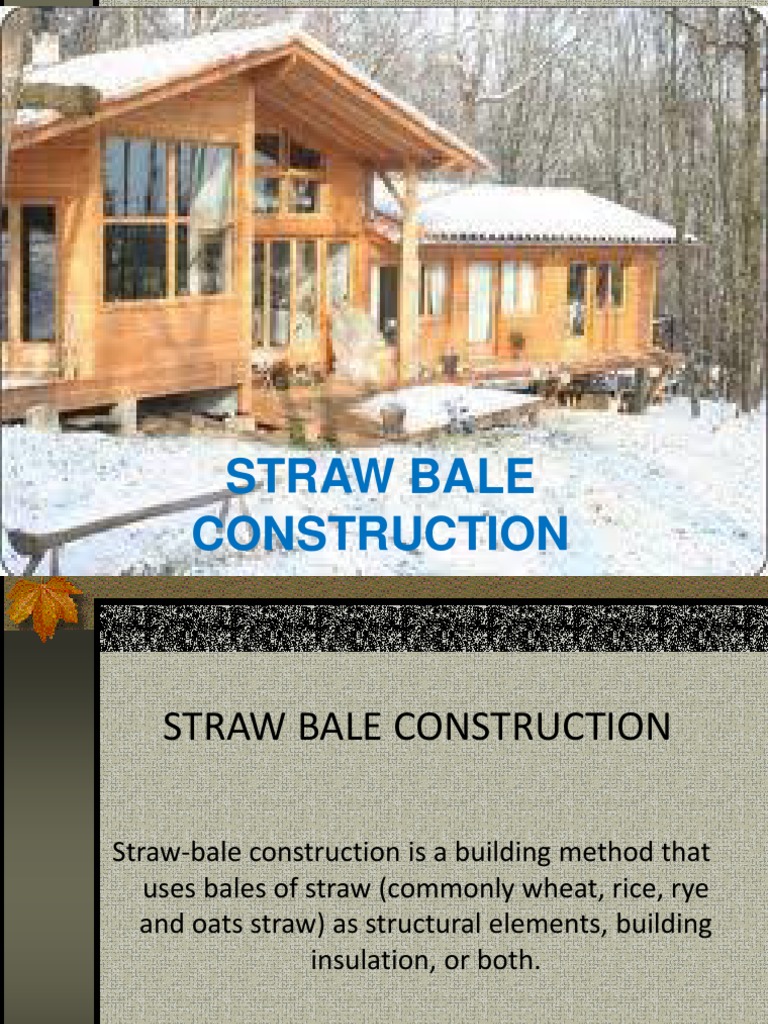 Straw Bale Construction Overview | PDF | Wall | Framing (Construction)