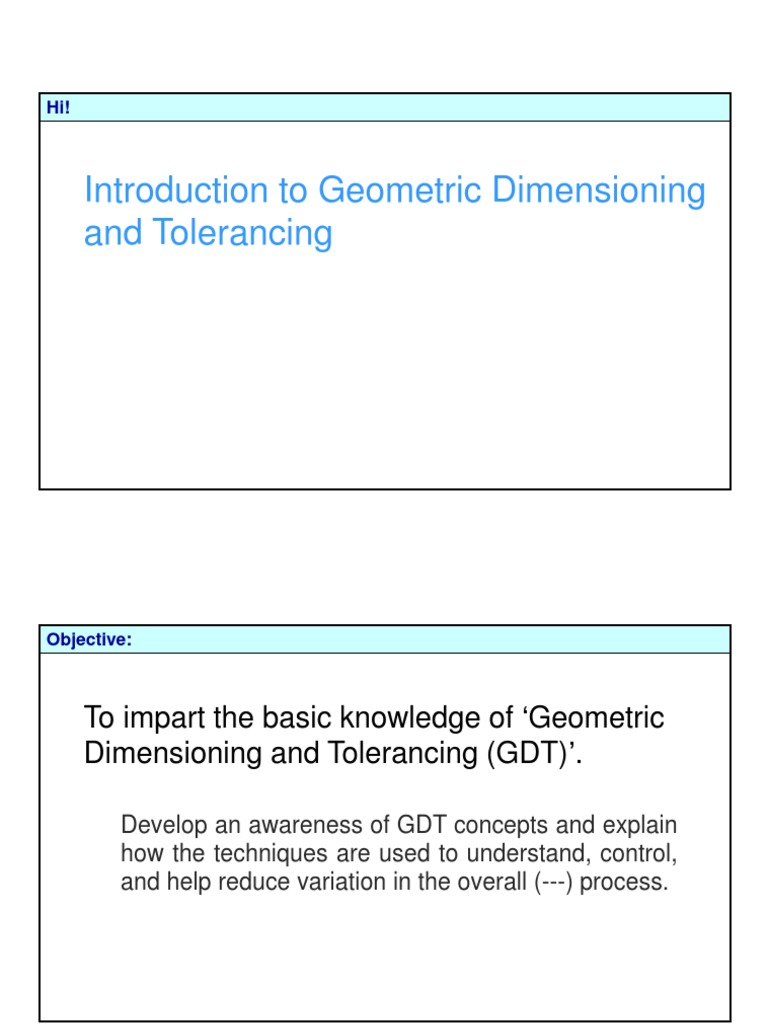 GDT Training | PDF | Engineering Tolerance | Engineering