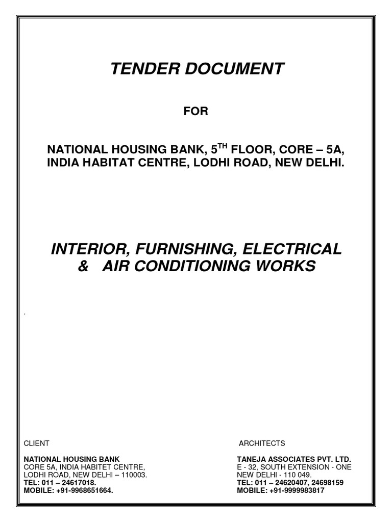 Tender Document Upload | PDF | Request For Proposal | Specification (Technical Standard)