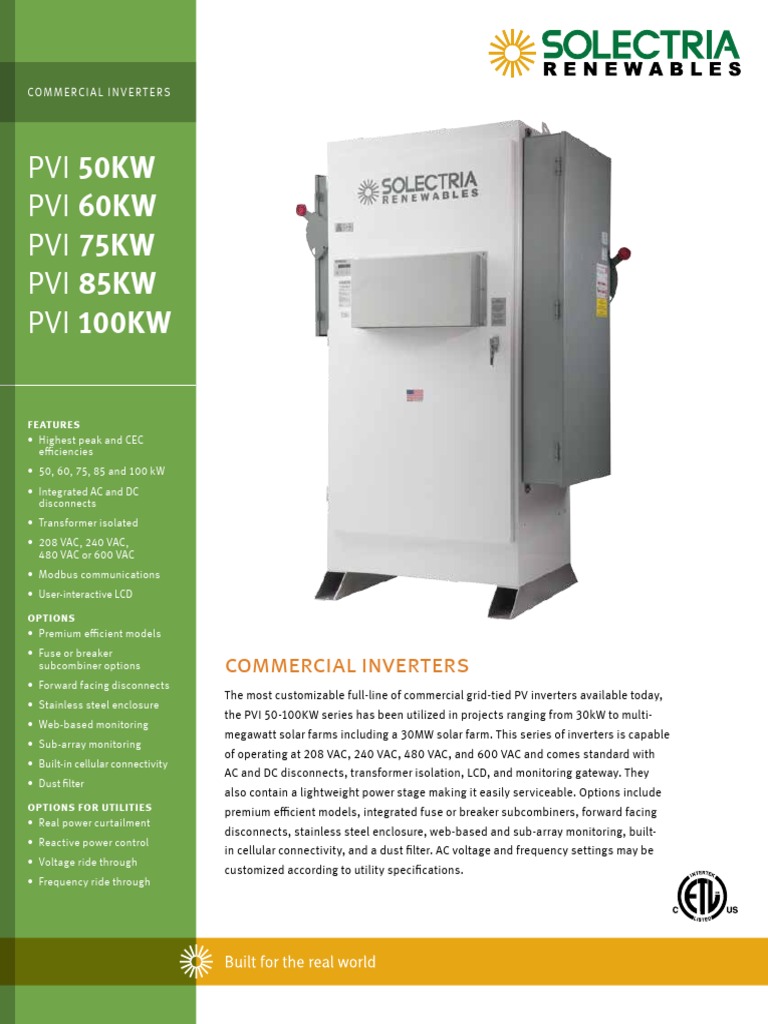 100 KW Inverter | PDF | Power Inverter | Electrical Equipment