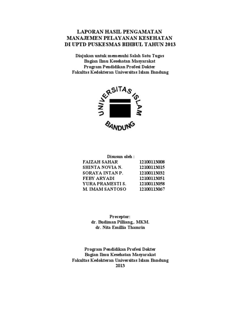 Cover Laporan Hasil Pengamatan | PDF