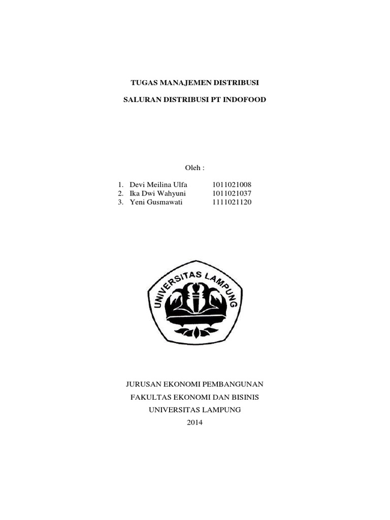 Saluran Distribusi PT Indofood Sukses Makmur | PDF | Bisnis