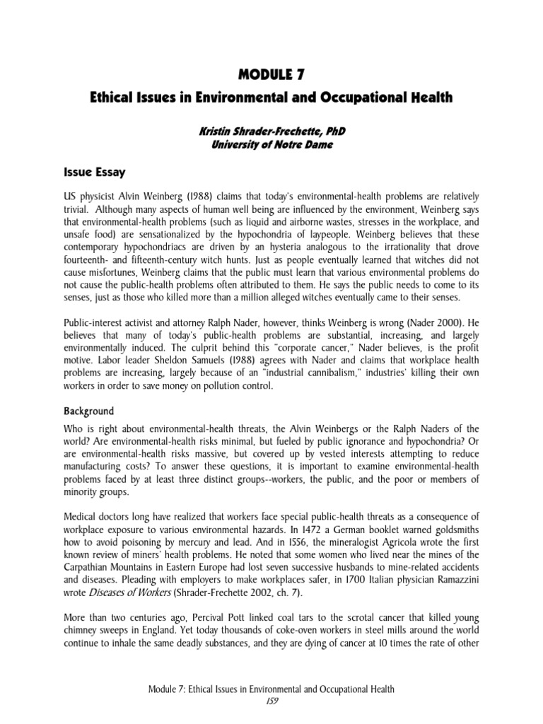 Module 7 | PDF | Public Health | Risk