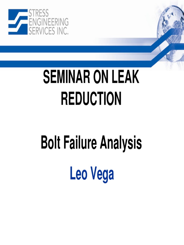11 - Leo Vega Bolt Failure Analysis | PDF | Fatigue (Material ...