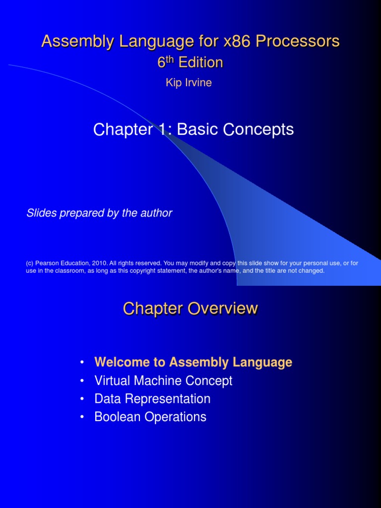 Chapt 01 | PDF | Integer (Computer Science) | Assembly Language