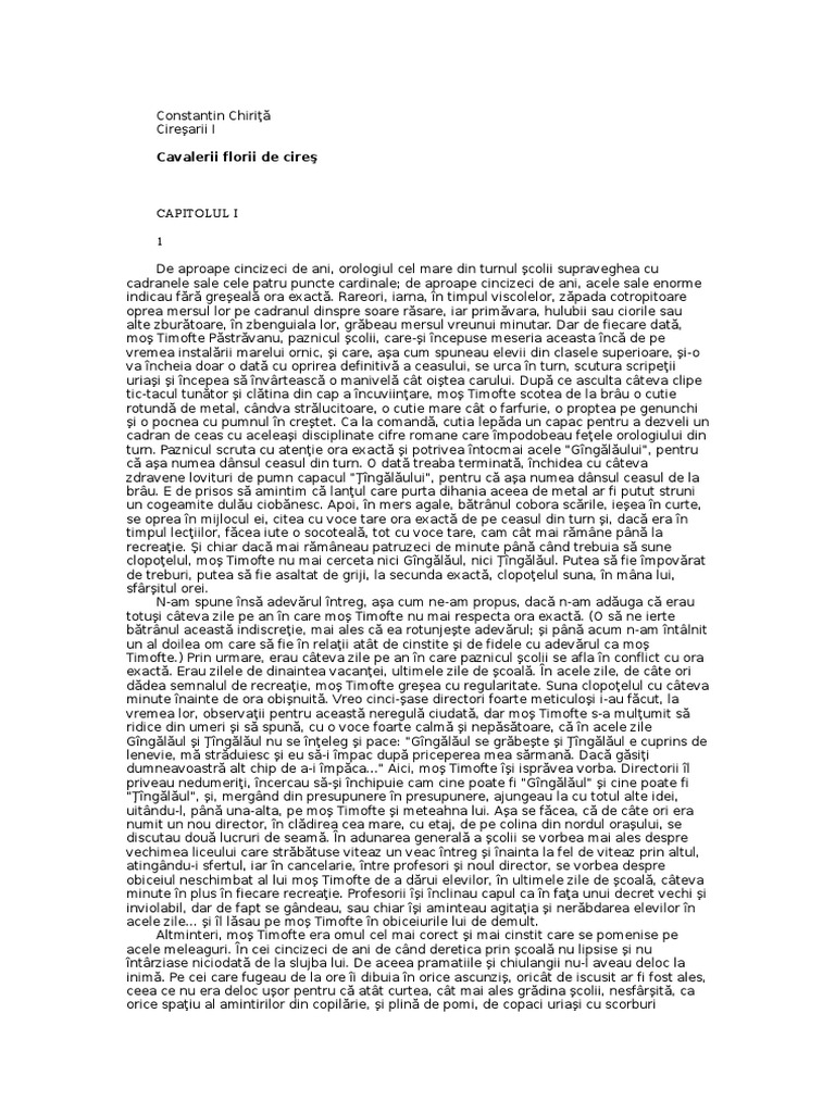 Ciresarii - Vol 1 | PDF