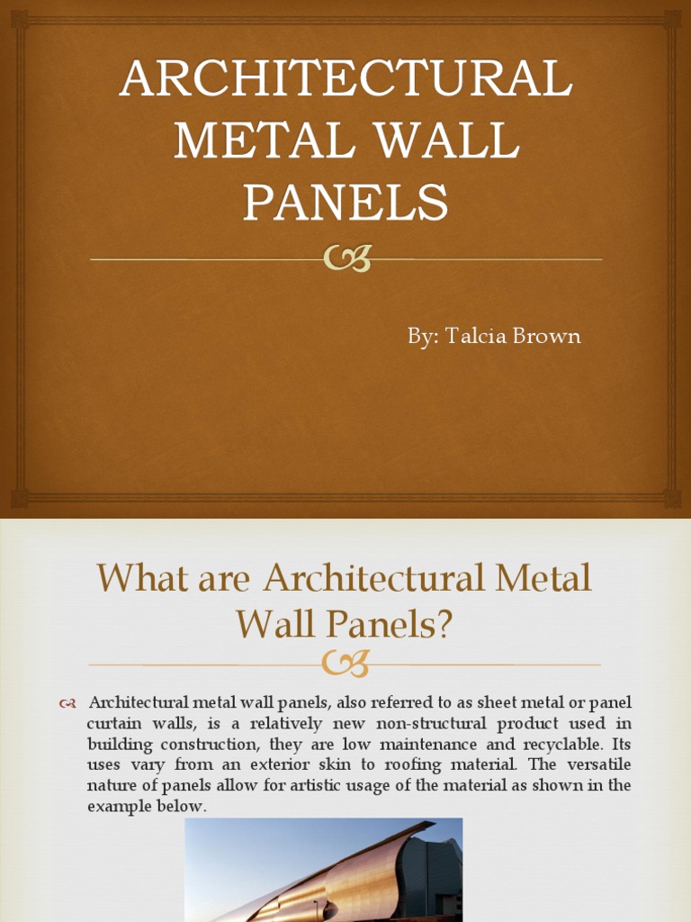 Architectural Metal Wall Panels | PDF | Metals | Wall
