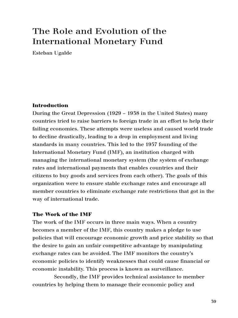 Imf Explained | PDF | Austerity | International Monetary Fund