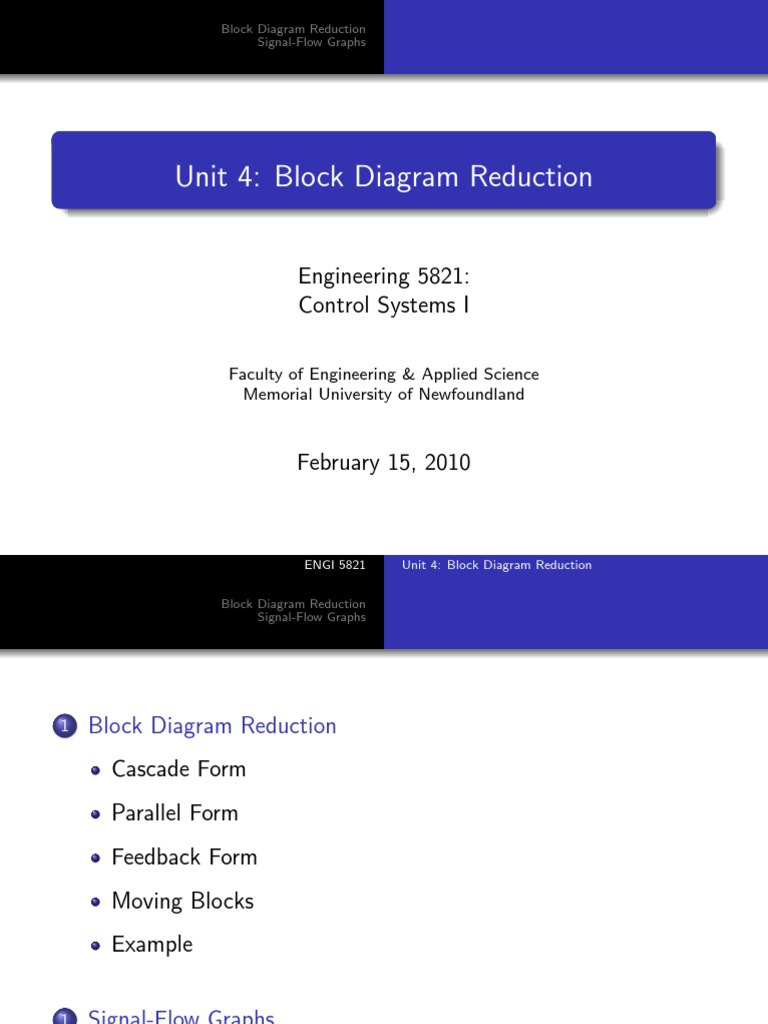 A Guide to Reducing Complex Block Diagrams into Single Transfer ...