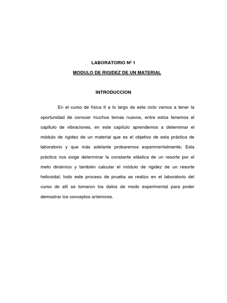 Modulo de Rigidez | PDF | Elasticidad (Física) | Deformación (ingeniería)