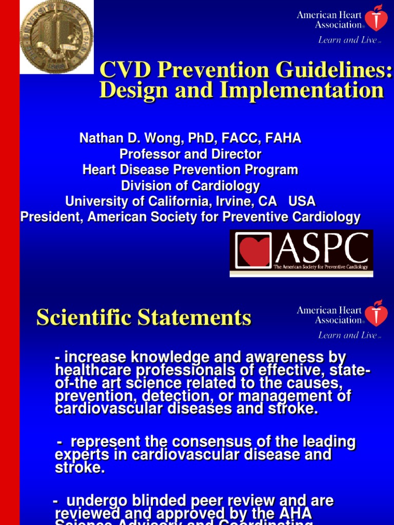 CVD Guidelines Design and Implementation2011 | PDF | Cardiovascular ...