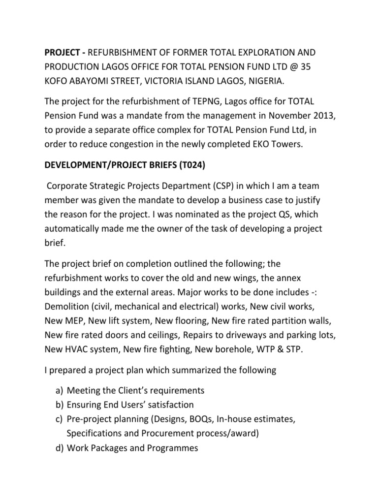 End of Progress Report For Apc Route 2 | PDF | Industries | Business