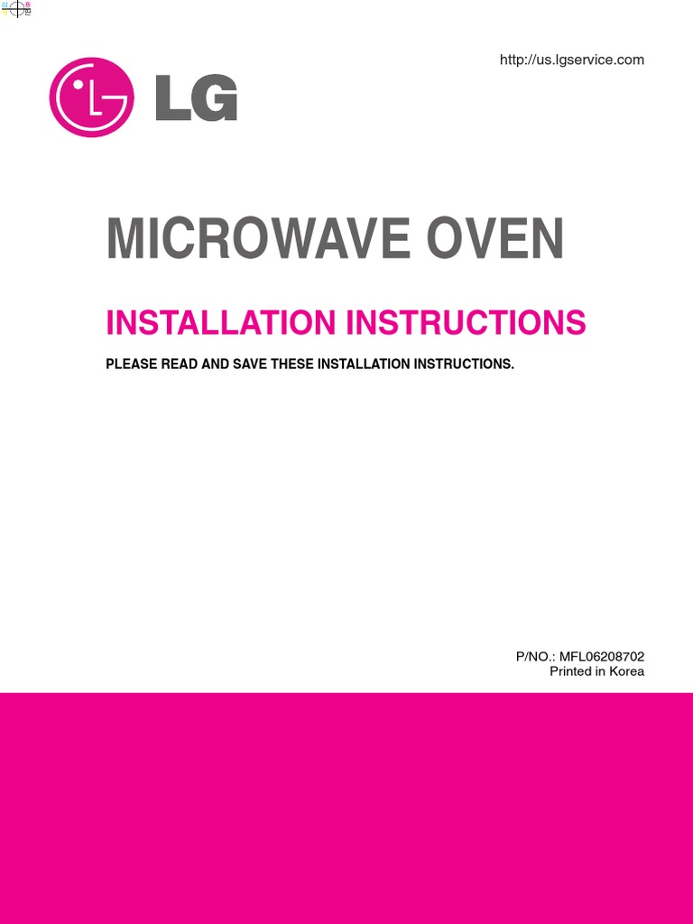 Microwave Oven: Installation Instructions | PDF | Duct (Flow) | Ac ...