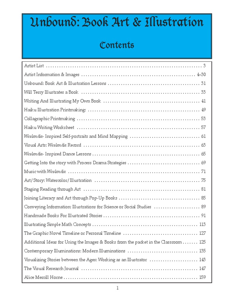 Unbound: Book Illustration and Art | PDF | Collage | Bookbinding