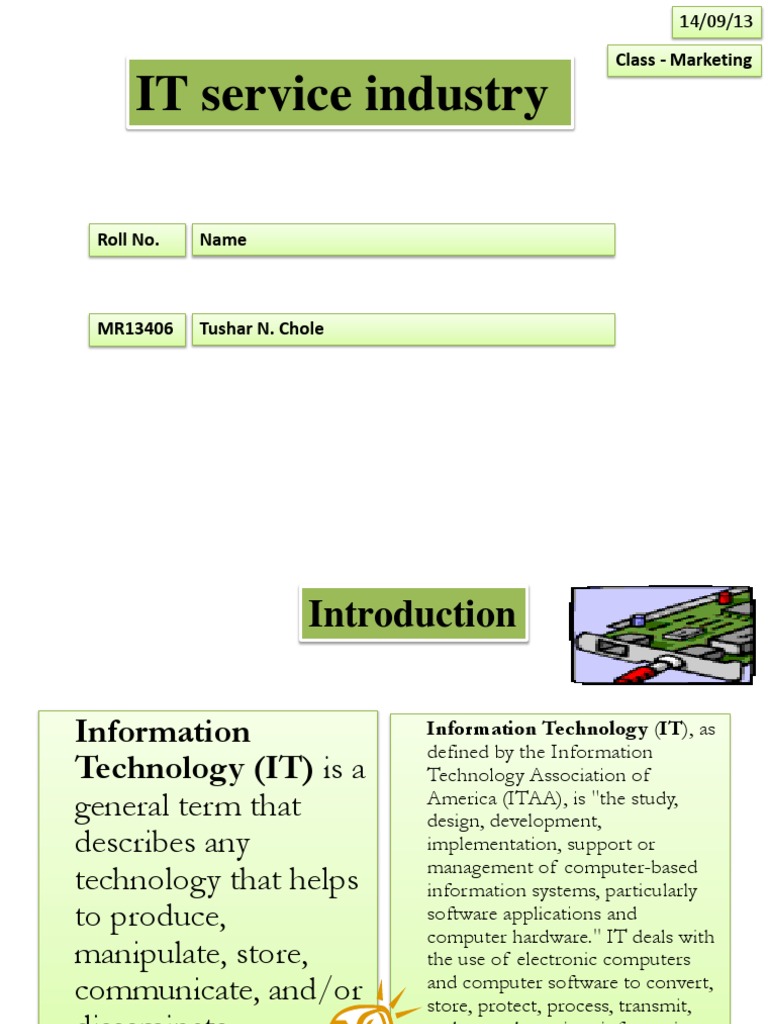 IT Service Industry | PDF | Information Technology | Social Networking ...