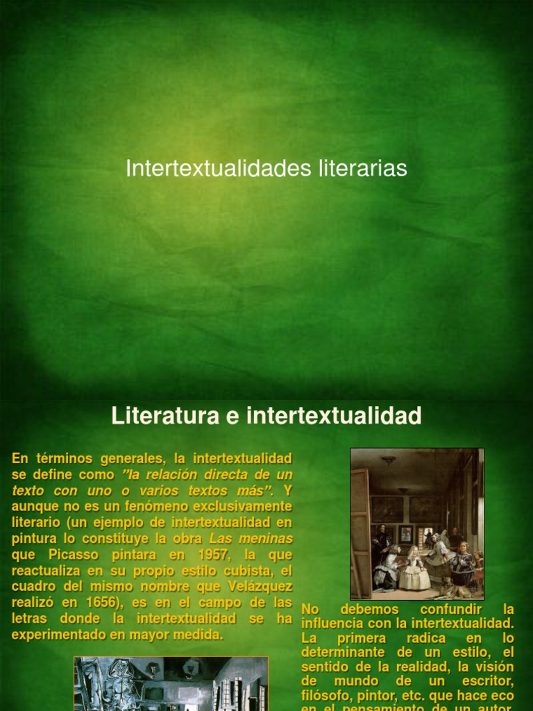 Relaciones intertextuales: diálogos entre obras literarias | PDF | Don Quijote | Intertextualidad