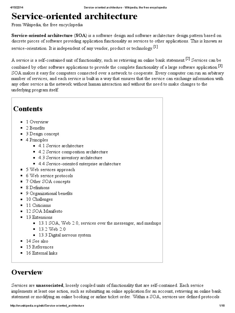 Service Oriented Architecture Pdf Service Oriented Architecture Software Architecture