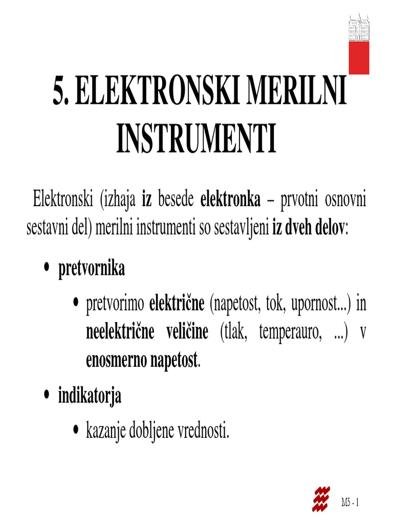 Elektronski Instrumenti | PDF