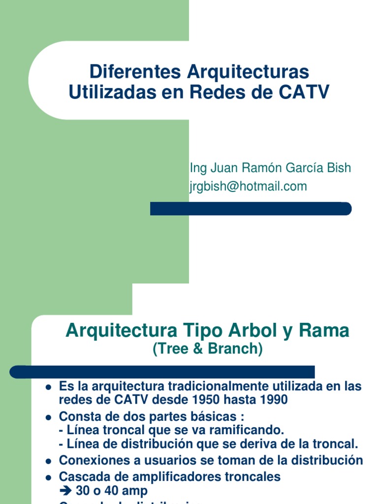 Arquitecturas de Redes en CATV | PDF | Hogar, jardinería y bricolaje ...