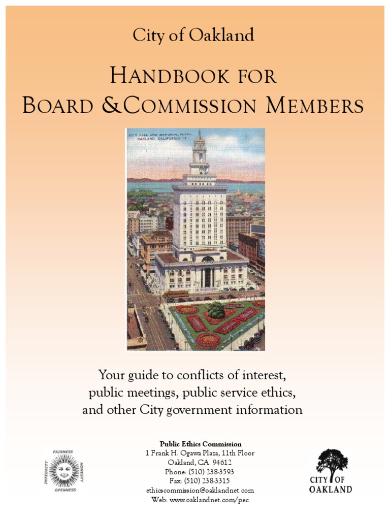Complete Handbook For Board and Commission Members - Final | PDF ...