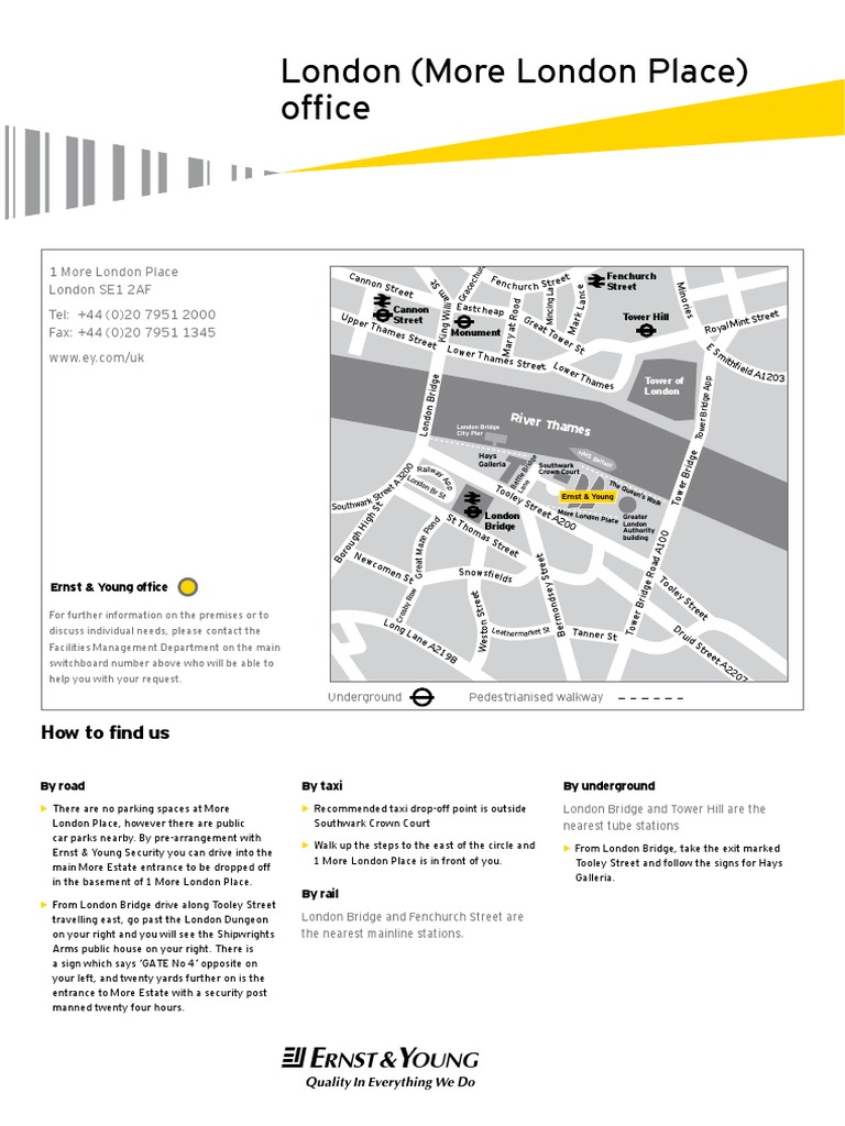 EY More London Place Map | PDF | Business | Nature