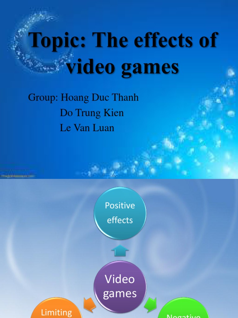 Positive and Negative Effects of Video Games | PDF | Games & Activities