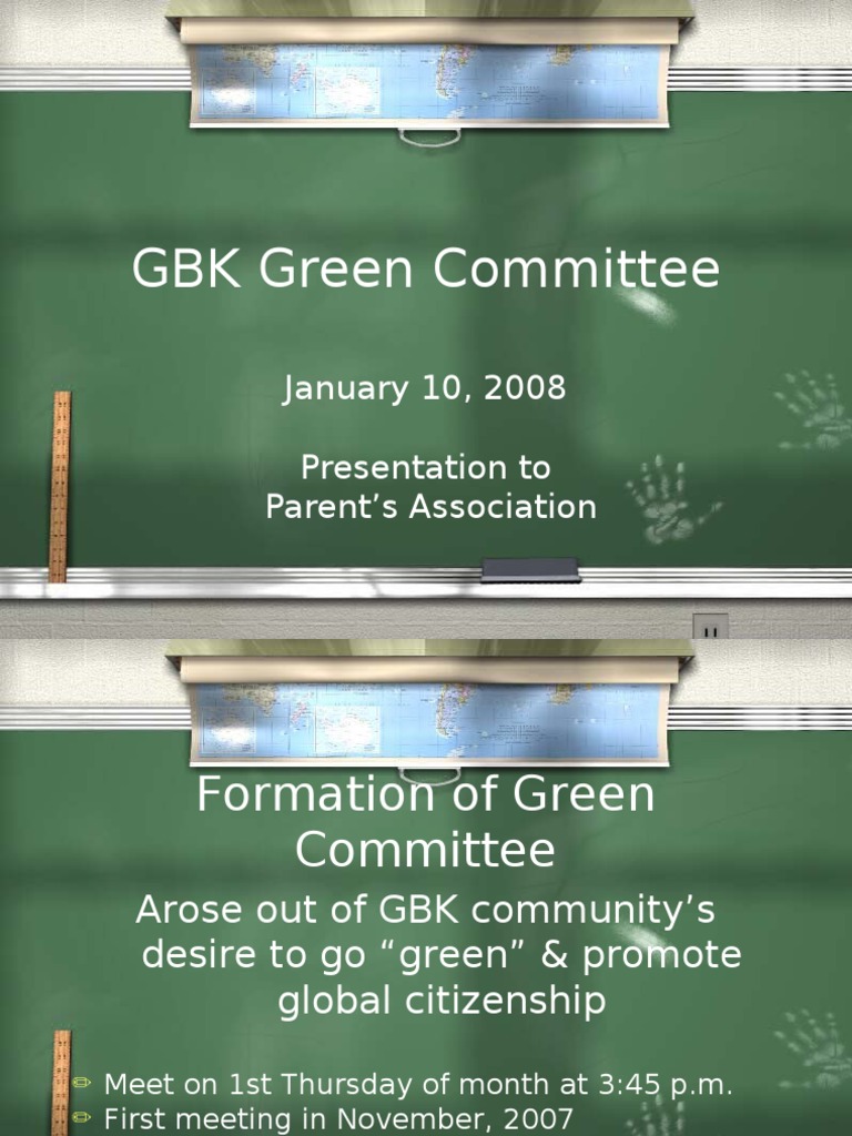 Green Committee Presentation To PA | Download Free PDF | Sustainable ...