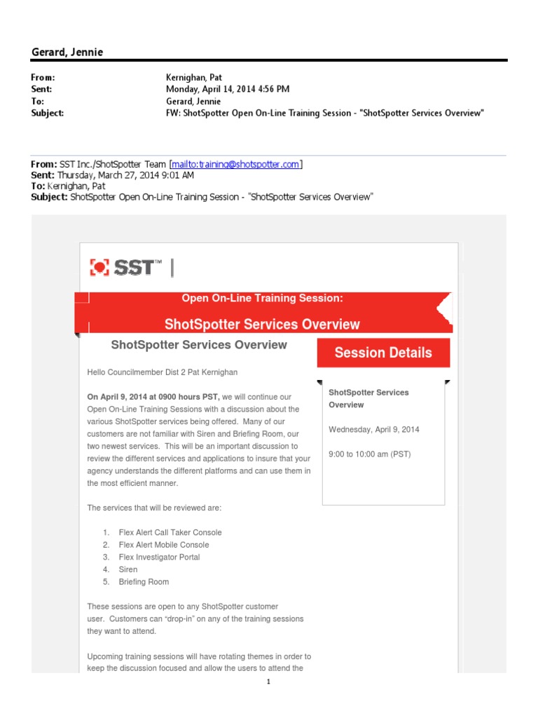 Kernighans 1st Shotspotter Response | PDF | Software | Cyberspace
