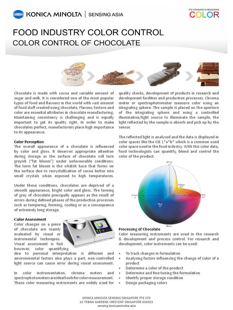 How To Measure Chocolate Colors | PDF | Chocolate | Color