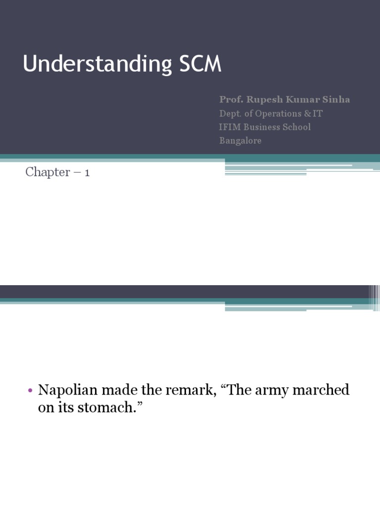 SCM1 | PDF | Supply Chain | Supply Chain Management