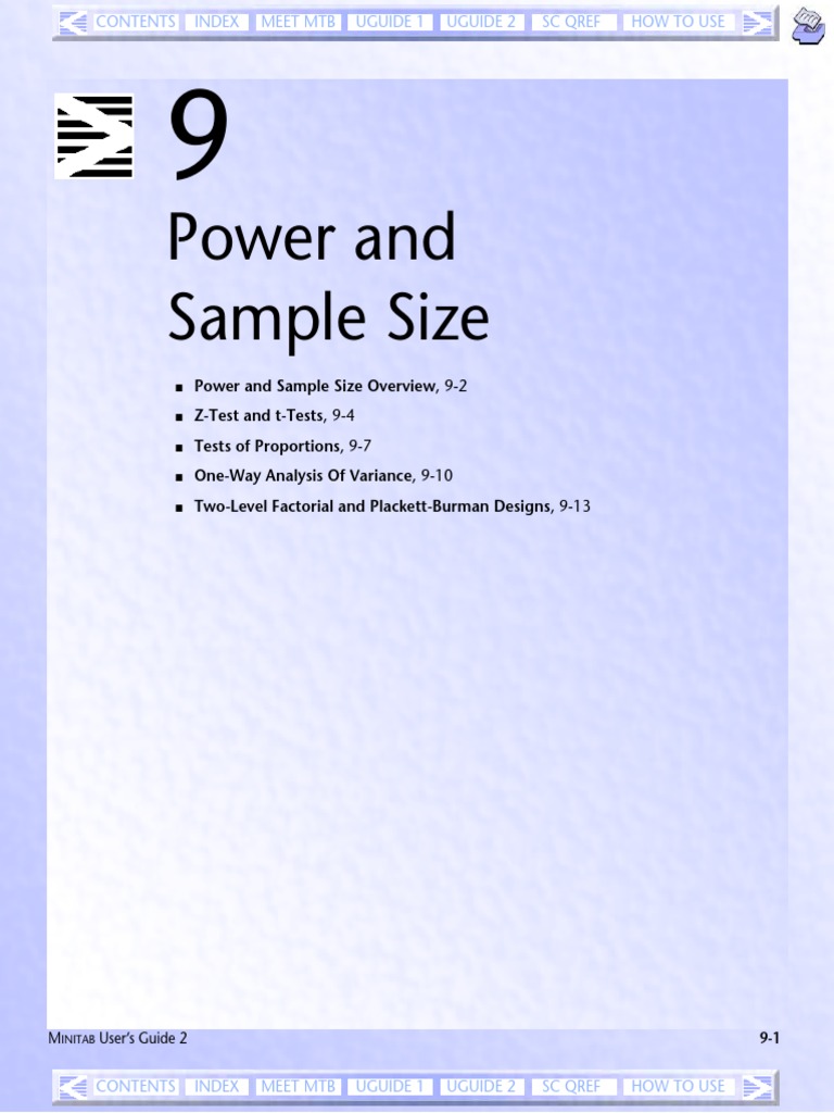 09 Power And Sample Size Pdf Statistical Hypothesis Testing Sample
