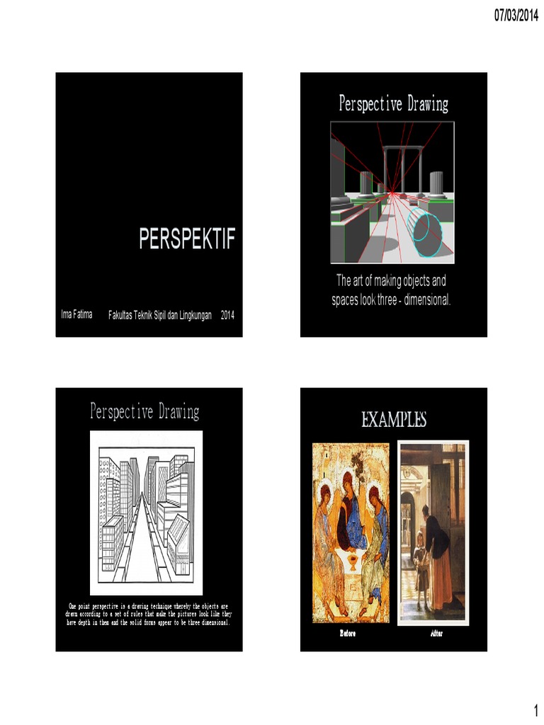 Course 2 Gambar Teknik - Perspektif (Compatibility Mode) PDF | PDF | Perspective (Graphical ...