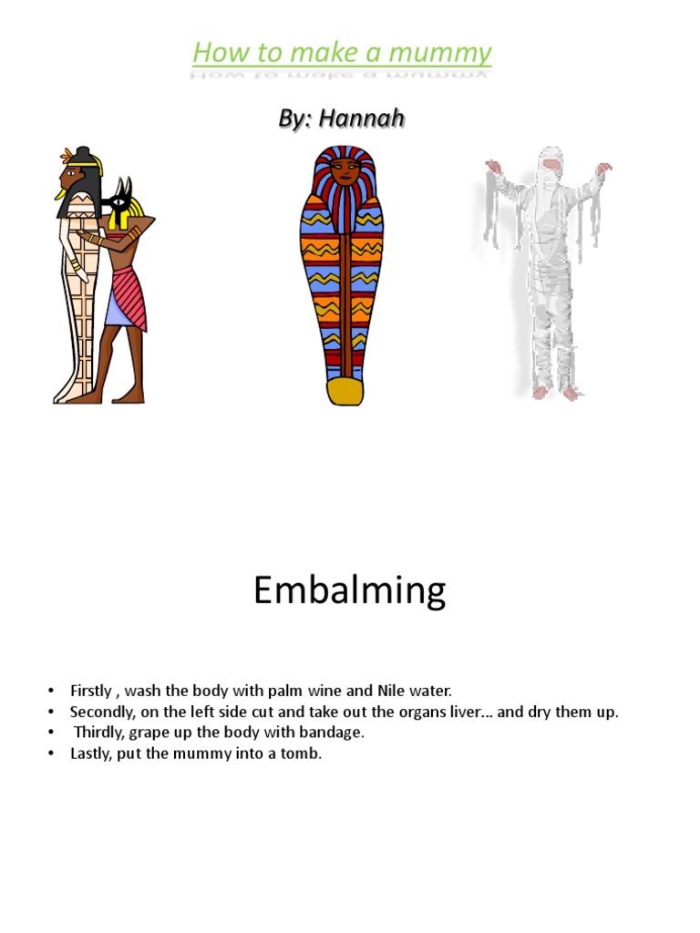 How To Make A Mummy | PDF | Cooking, Food & Wine