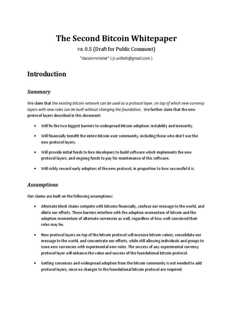 Bitcoin Protocol Layer Innovations | PDF | Bitcoin | Communications ...