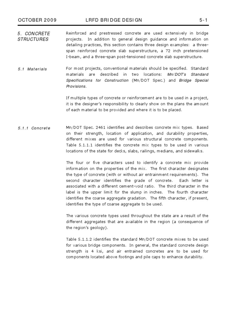 AASHTO Section 5 Manual | PDF | Prestressed Concrete | Beam (Structure)