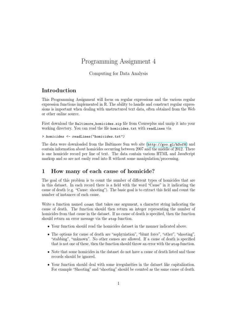 Prog Assignment 4 | PDF | String (Computer Science) | Regular Expression