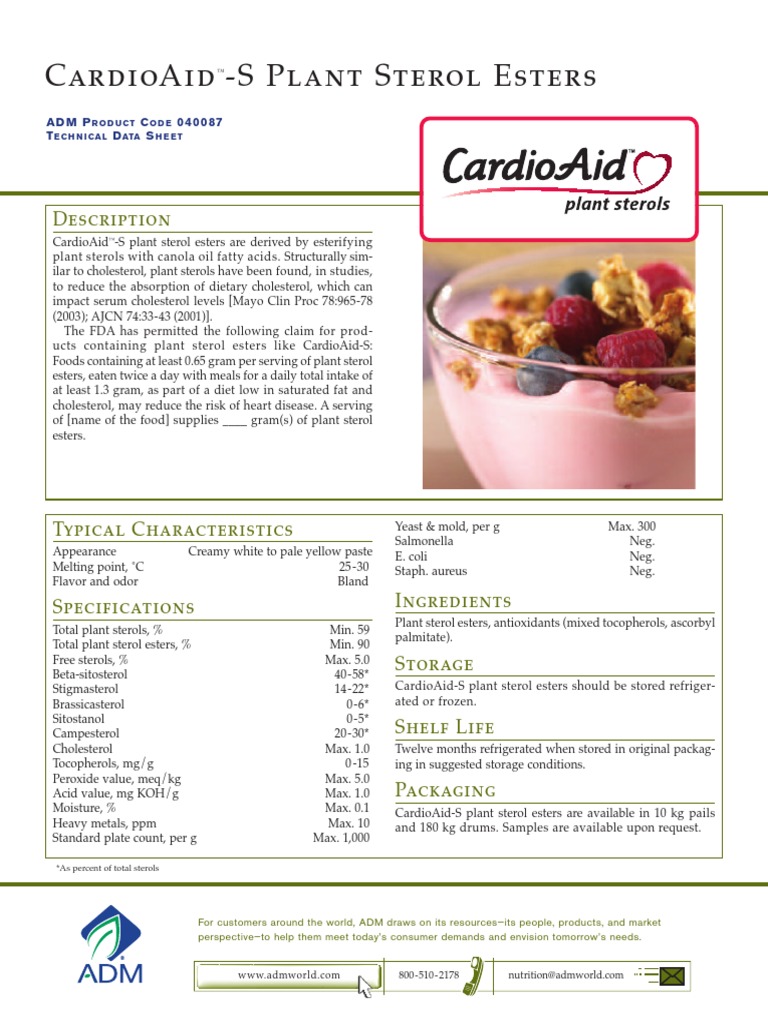ADM CardioAid S | PDF | Magnesium | Nutrition Facts Label