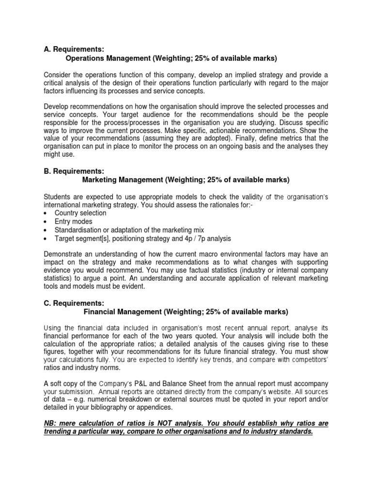 International Business Management Assignment | Strategic Management ...