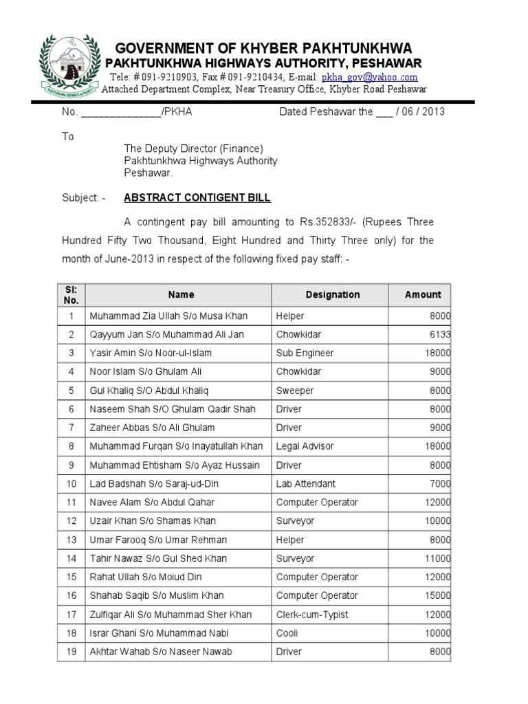 Government of Khyber Pakhtunkhwa: Pakhtunkhwa Highways Authority ...